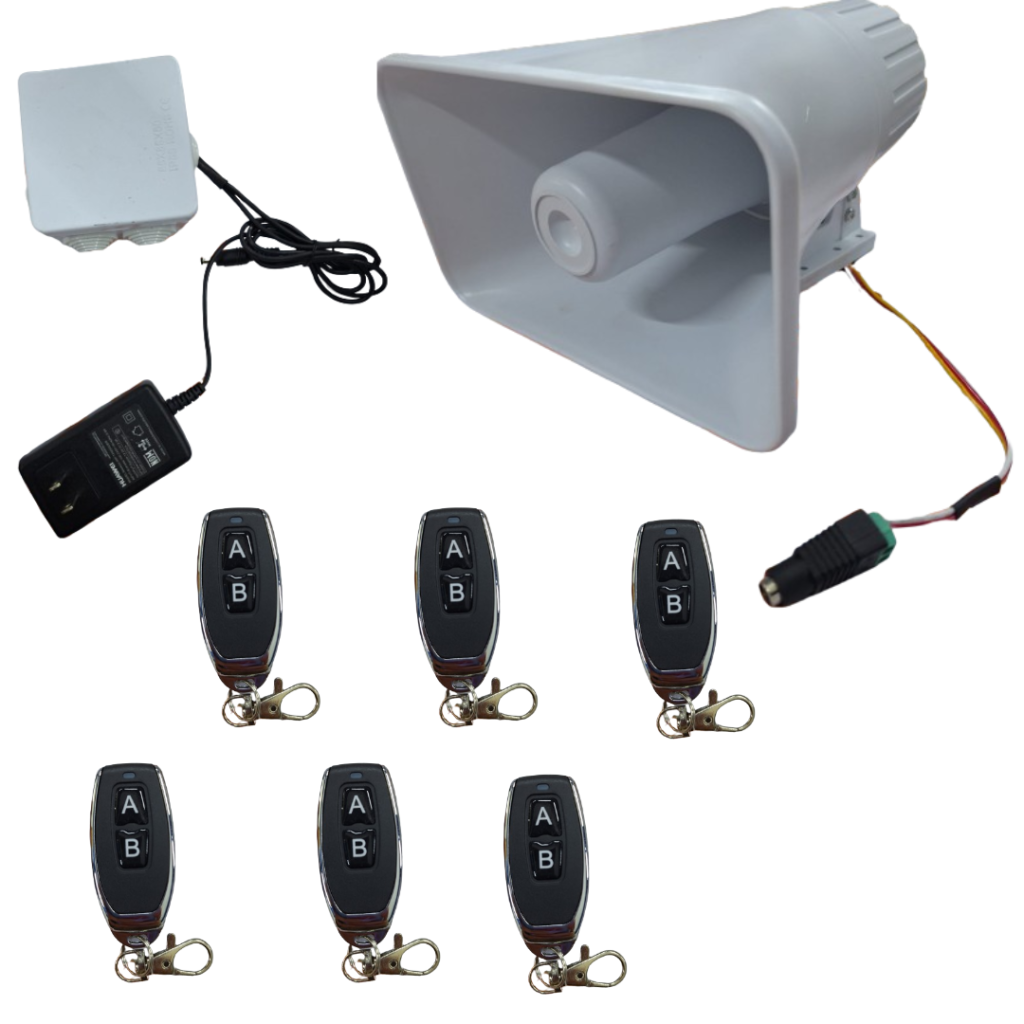 Sirena Alarma Vecinal Casa Negocio Seguridad 6 Controles Remotos ...